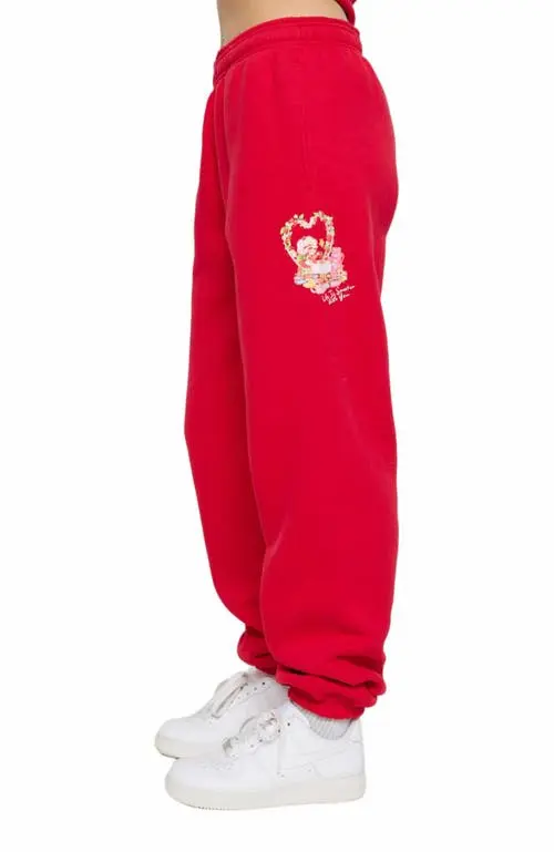 SAMII RYAN Life Is Sweet Sweatpants - Red