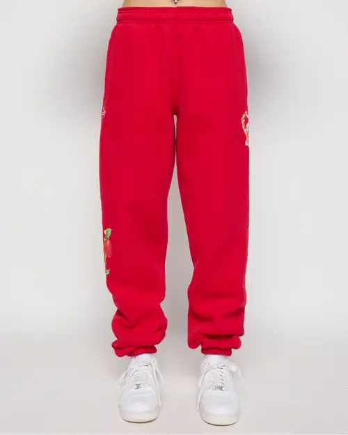 SAMII RYAN Life Is Sweet Collaboration Sweatpants - Red