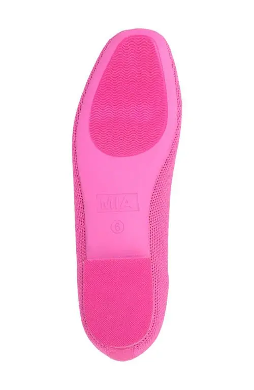 Mia Raisa Stretch Knit Flat - Hot Pink
