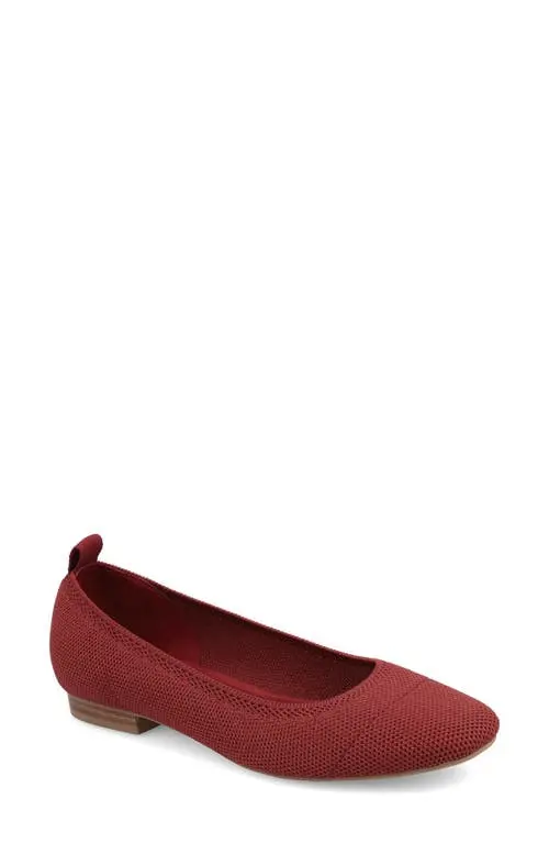Mia Raisa Stretch Knit Flat - Red