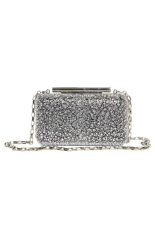 Alexander McQueen T-bar Crystal Box Clutch