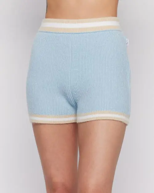 SAMII RYAN Smiley Wimbledon Knit Shorts