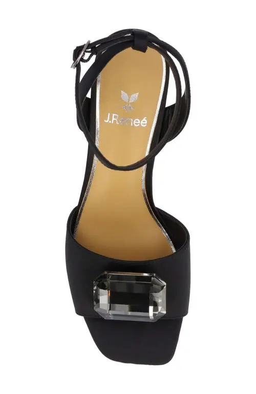 J. Reneé Nickee Ankle Strap Sandal - Black