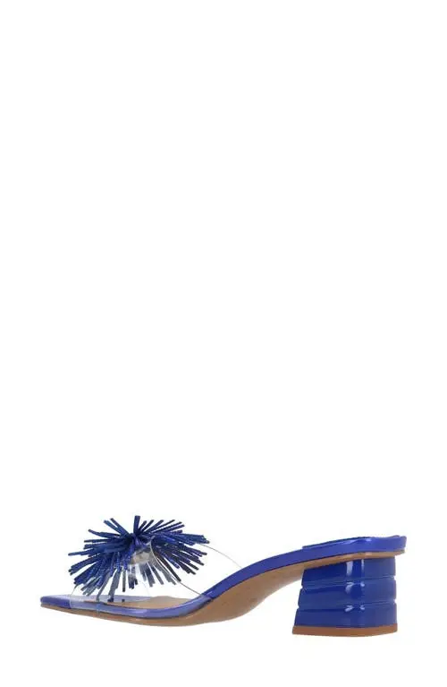 J. Reneé Ozara Slide Sandal - Clear/royal