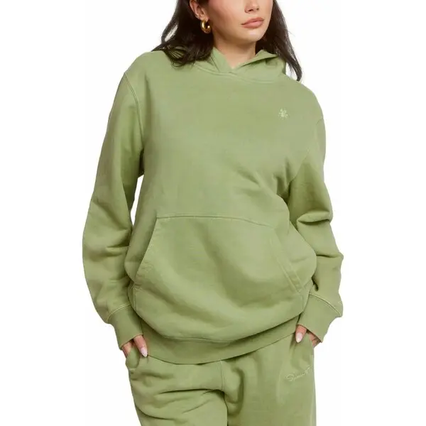 SAMII RYAN Relaxed-fit Cotton Hoodie - Olive