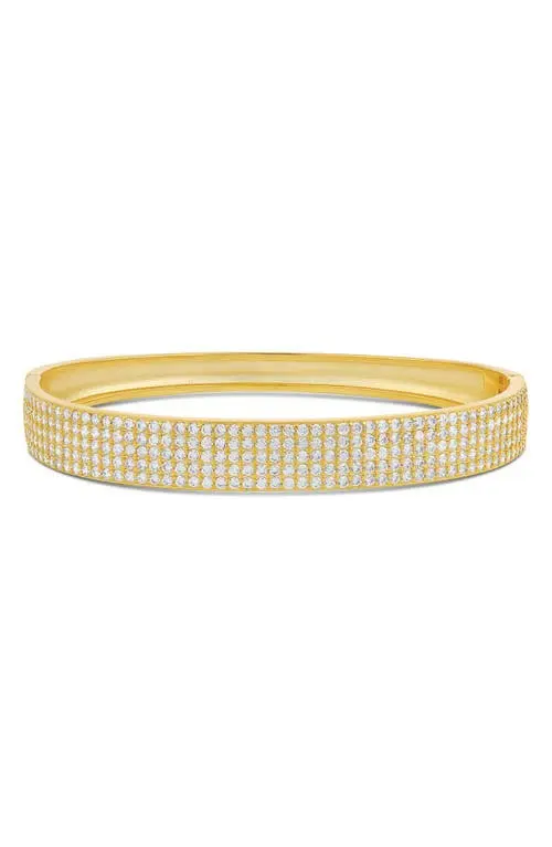 SHYMI Five Row Pavé Bangle Bracelet - Gold