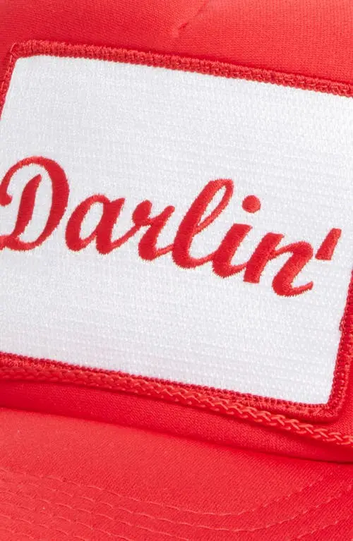 FRIDAY FEELIN’ Darlin' Patch Trucker Hat