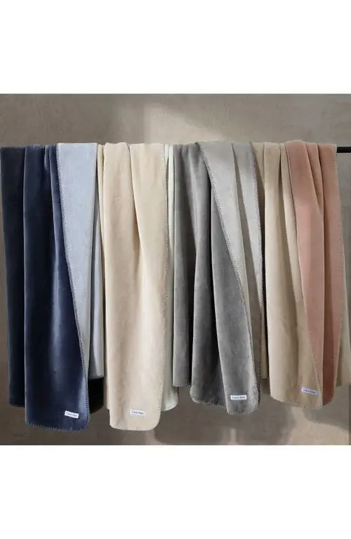CALVIN KLEIN HOME Modern Reversible Throw Blanket