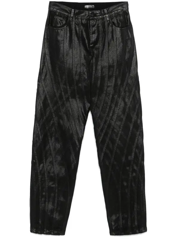 MUGLER Waxed Jeans - Black