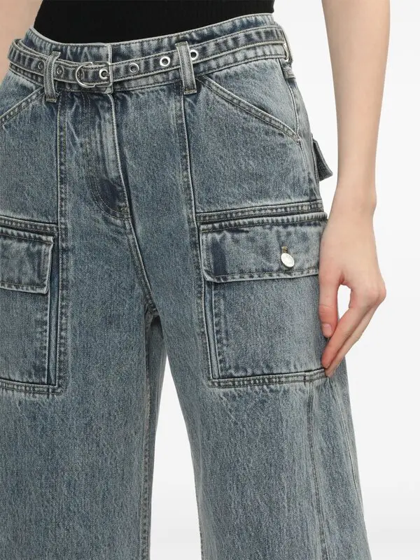 3.1 Phillip Lim Belted Wide-leg Jeans