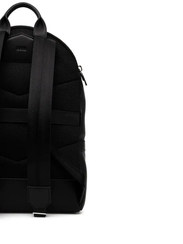 BOSS Grained Leather Backpack