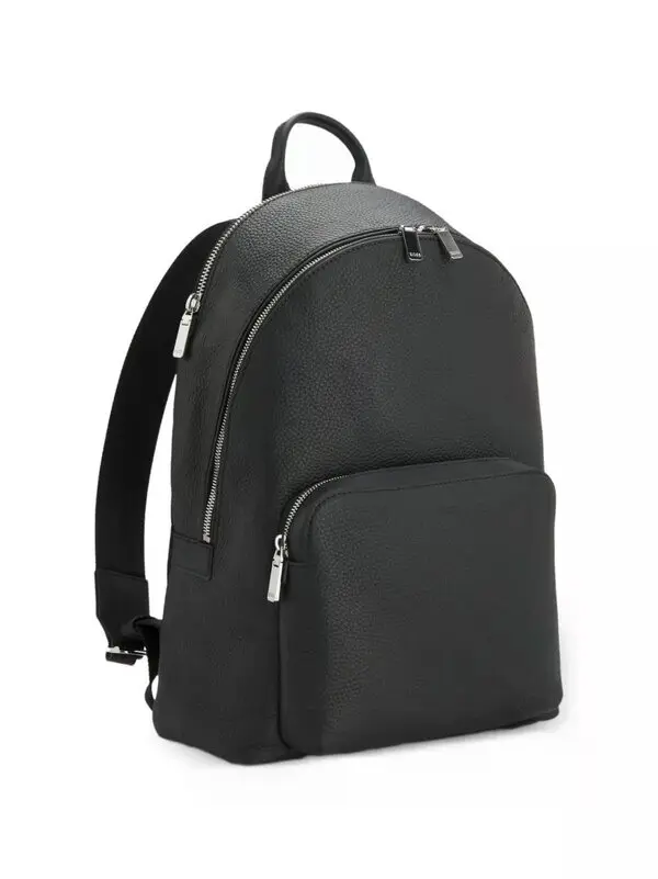 BOSS Grained Leather Backpack