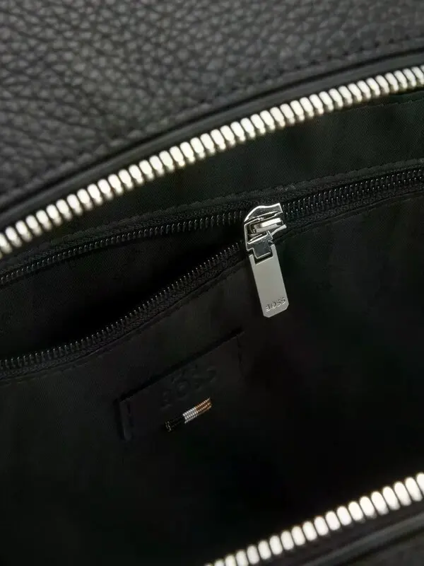 BOSS Grained Leather Backpack