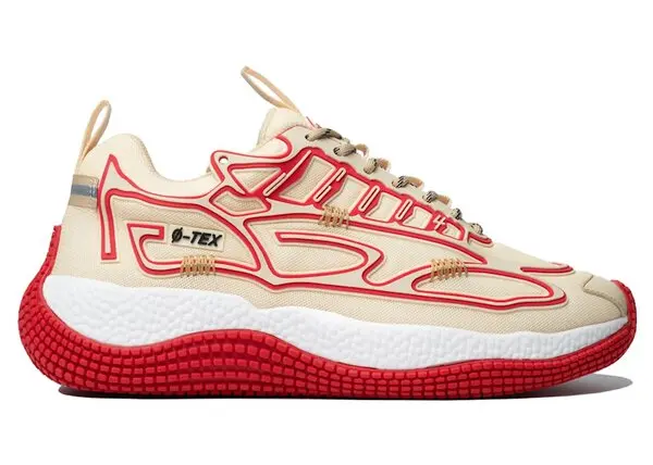 JOHN GEIGER 004 Sneakers - Champagne/red
