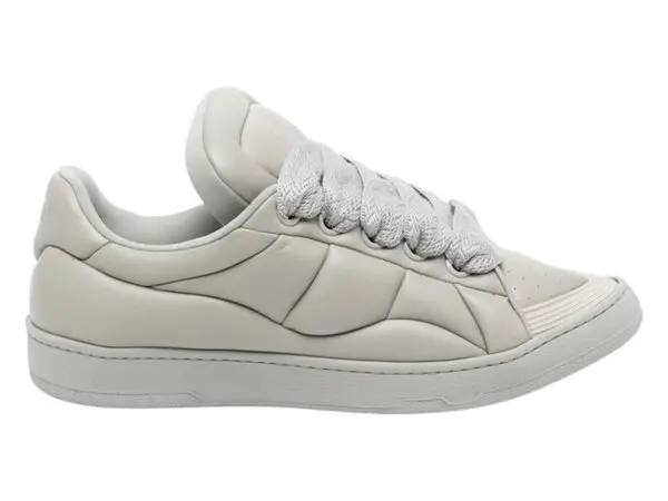 LANVIN Leather Curb Xl Sneakers - Grey