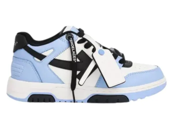 Off-White Out Of Office Low-top Sneakers - Light Blue/black/white