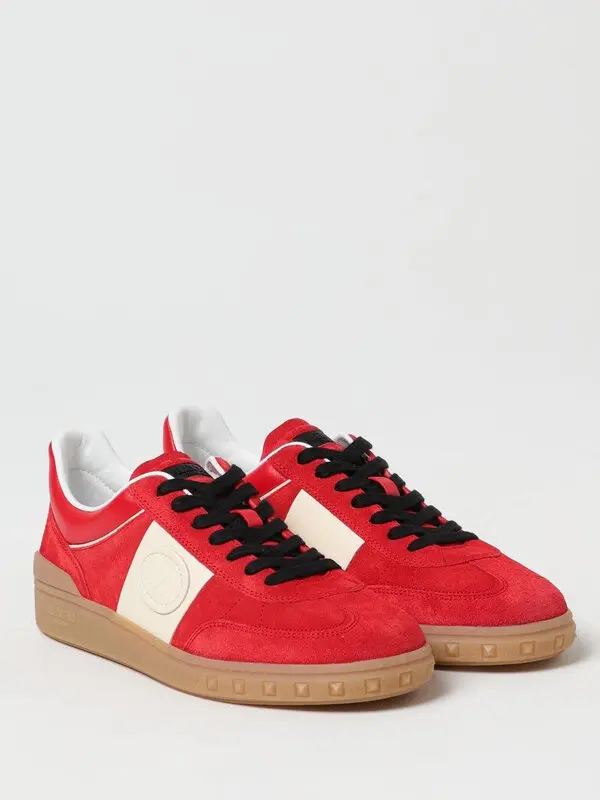 Valentino Garavani Suede Sneakers - Red