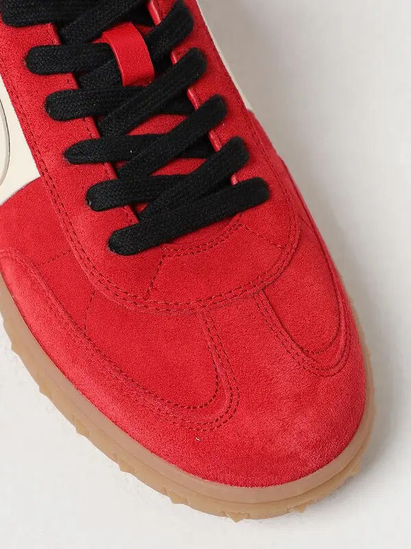 Valentino Garavani Suede Sneakers - Red