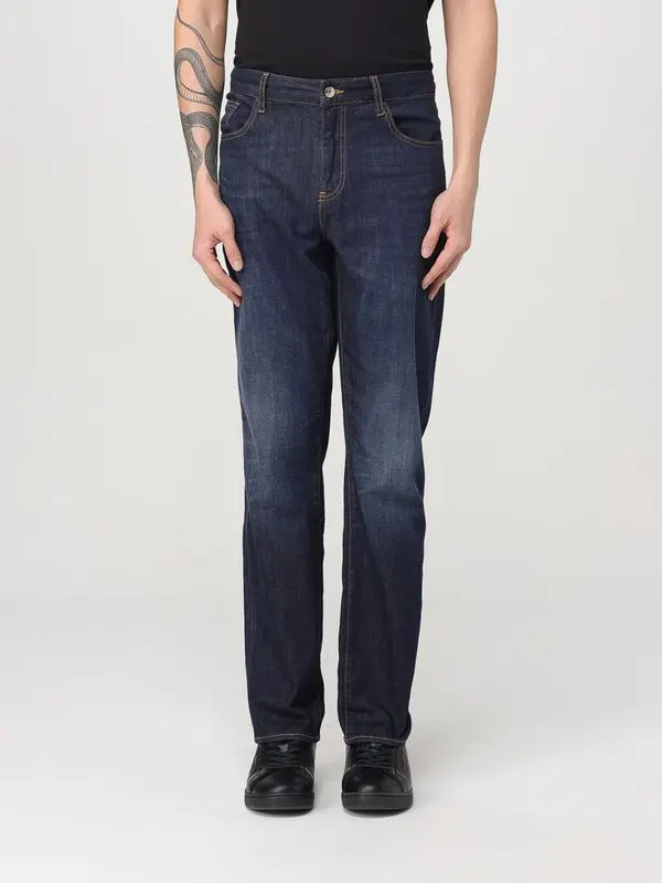 Armani Exchange Dark Wash Denim Jeans - Blue