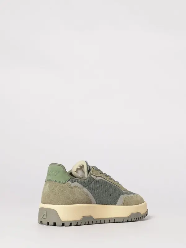 AUTRY Suede And Mesh Low Top Sneakers - Green
