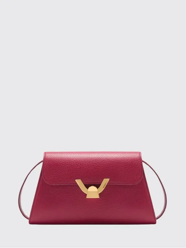 COCCINELLE Leather Crossbody Bag - Wine
