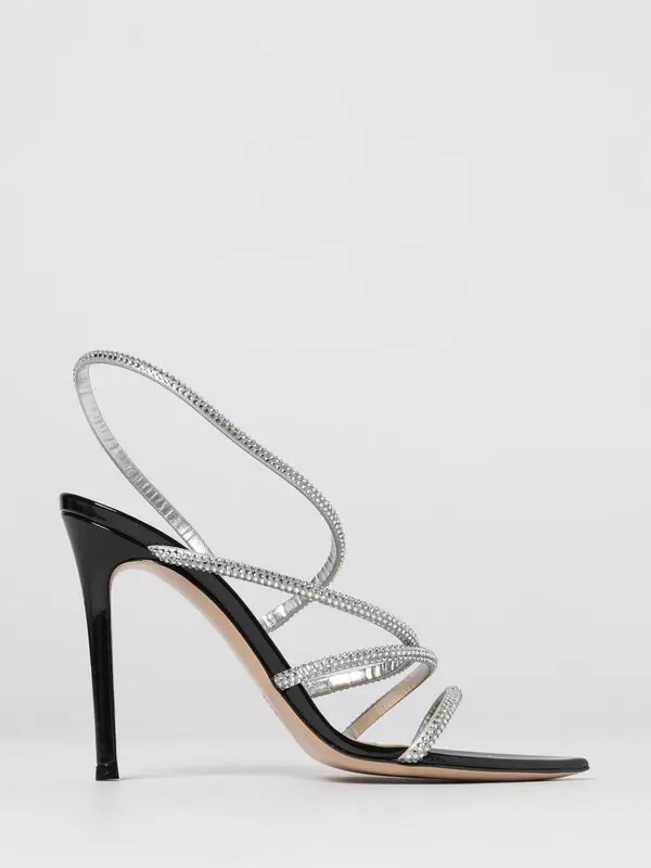GIANVITO ROSSI Heeled Sandal - Silver