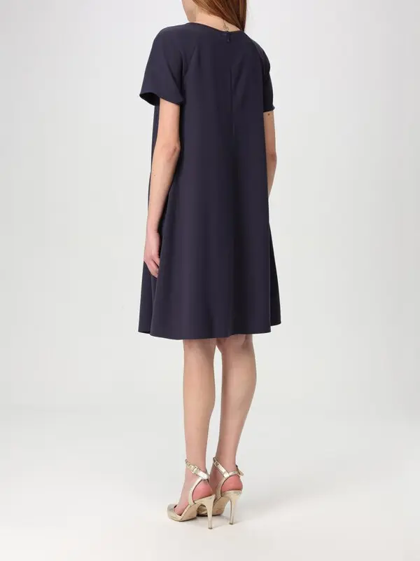 Emporio Armani Dress With Short Sleeves And Rounded Neckline