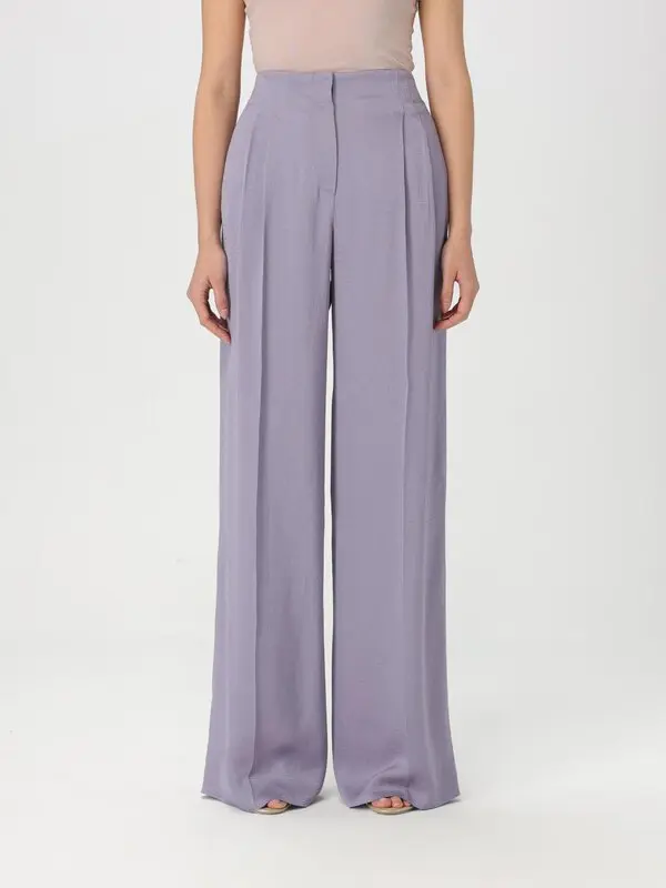 Emporio Armani Wide Leg Trousers - Lilac