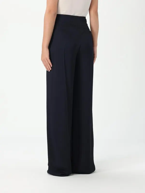 Emporio Armani Wide Leg Trousers - Navy
