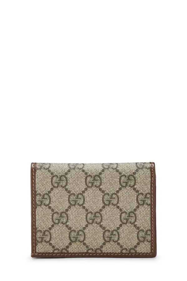 Gucci Gg Supreme Canvas Horsebit Compact Wallet