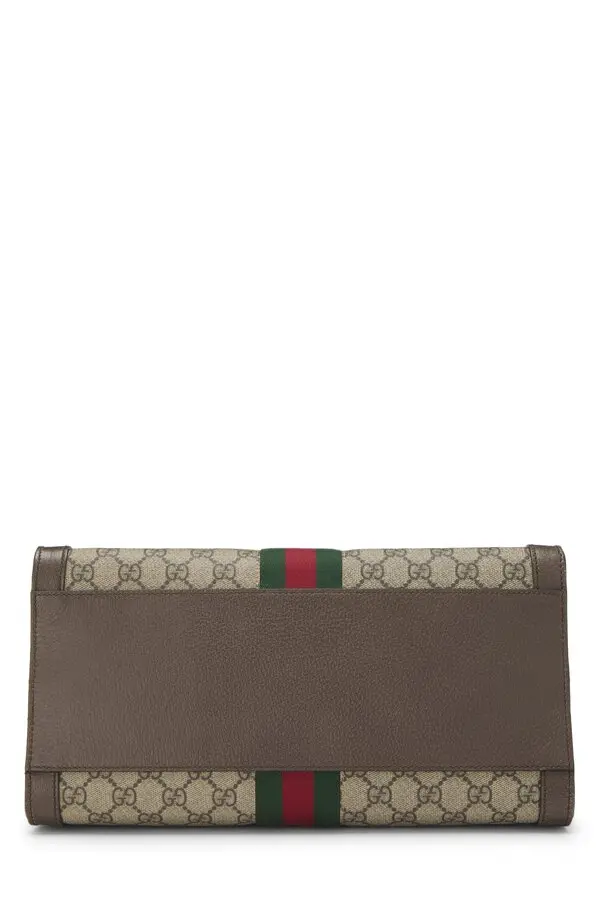 Gucci Gg Supreme Canvas Ophidia Tote - Brown