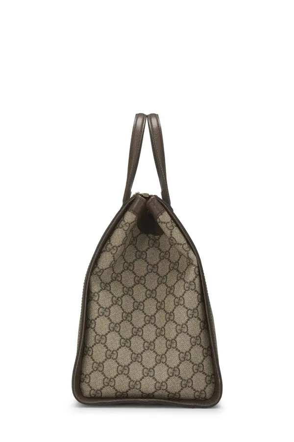 Gucci Gg Supreme Canvas Ophidia Tote - Brown