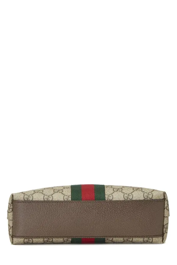 Gucci Gg Supreme Ophidia Dome Shoulder Bag - Brown