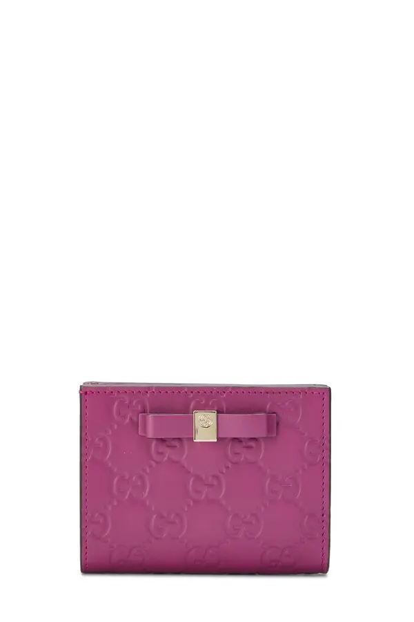 Gucci Ssima Bifold Bow Wallet