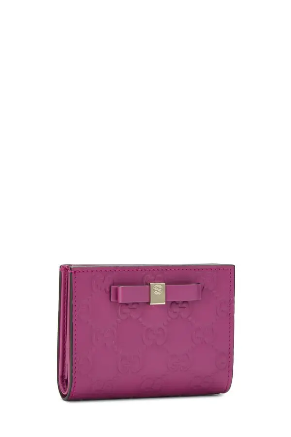 Gucci Ssima Bifold Bow Wallet