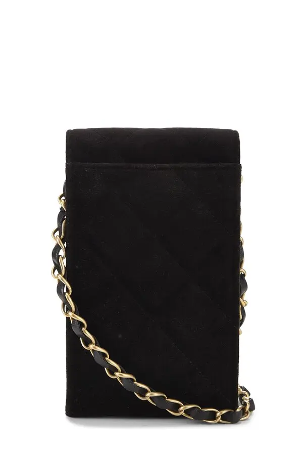 Chanel Velvet Diamond Lock Phone Holder
