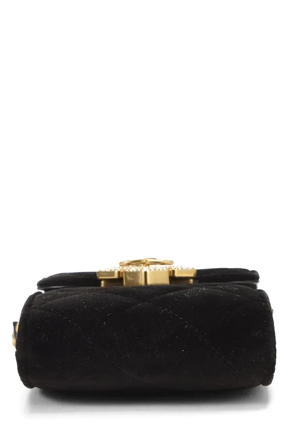 Chanel Velvet Diamond Lock Phone Holder