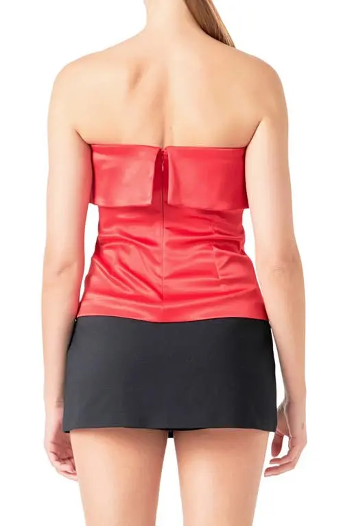 Endless Rose Strapless Satin Top