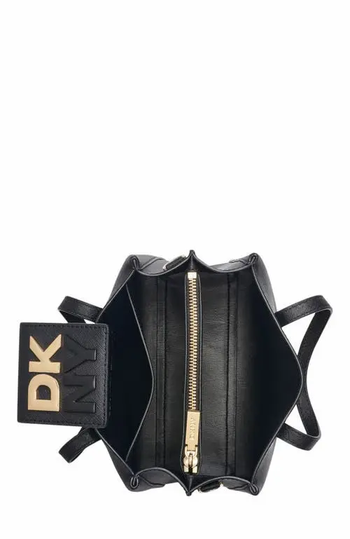 Dkny Faye Small Satchel - Blk/gold