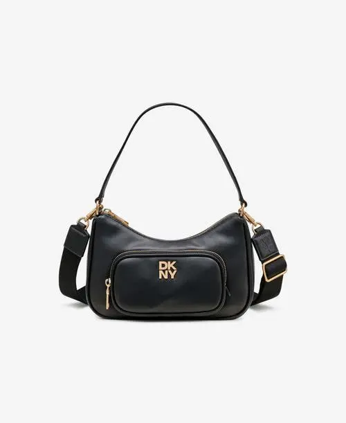 Dkny Top-zip Shoulder Bag - Blk/black