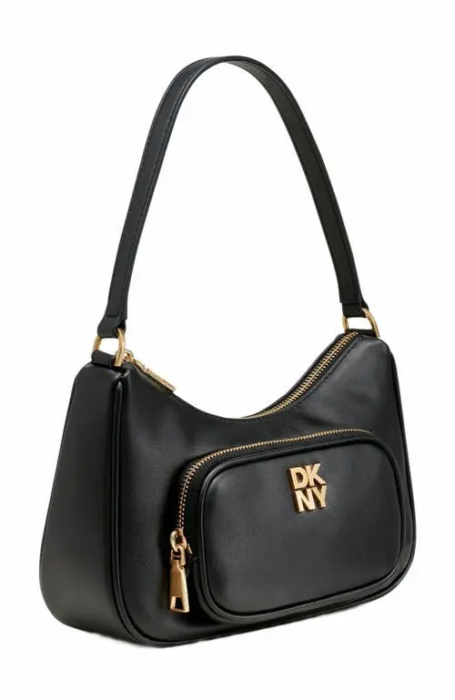 Dkny Top-zip Shoulder Bag - Blk/black