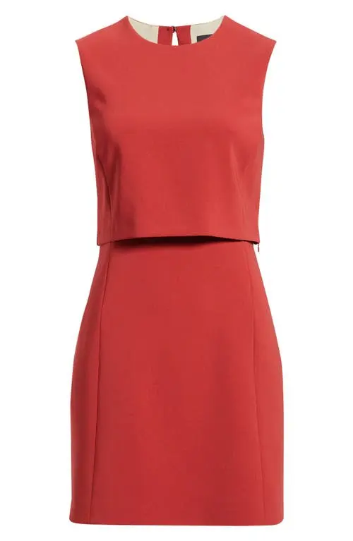 Theory Sleeveless Mini Dress - Claret