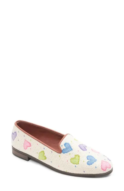BYPAIGE Needlepoint Loafer - Tan Multi