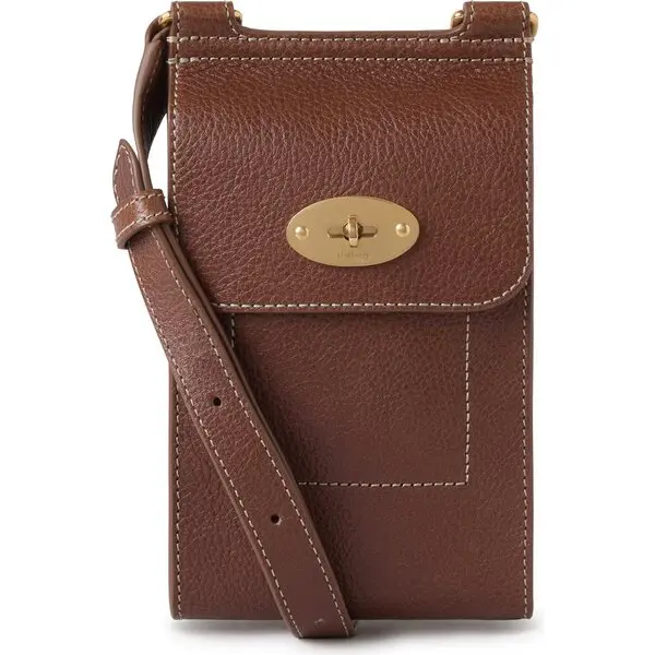 Mulberry Mini Antony Leather Pouch - Oak