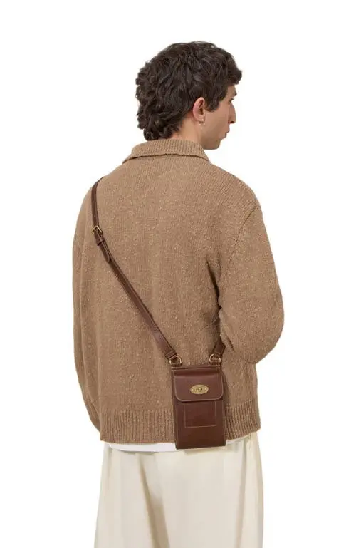 Mulberry Mini Antony Leather Pouch - Oak