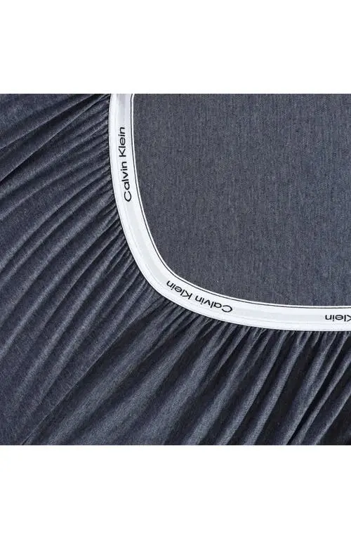 CALVIN KLEIN HOME Modern 300 Thread Count Mélange Cotton Blend Jersey Sheet Set