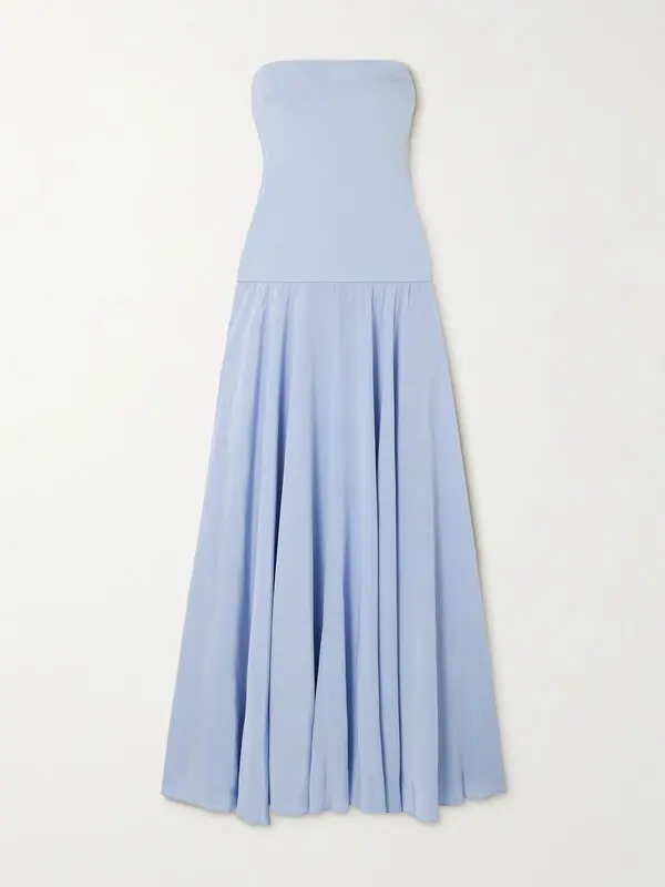 ESSE STUDIOS Illi Strapless Maxi Dress - Blue