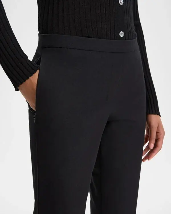 Theory Thaniel Slim Cropped Pants - Black