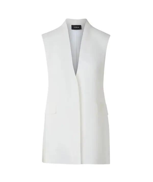 Akris Artina Long Silk Organza Vest