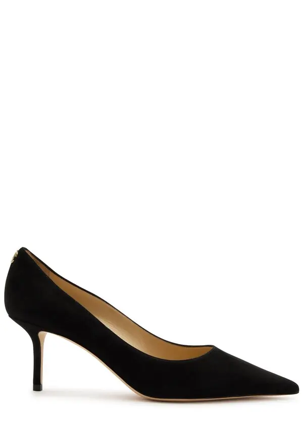 JIMMY CHOO Love 65 Suede Pumps - Black